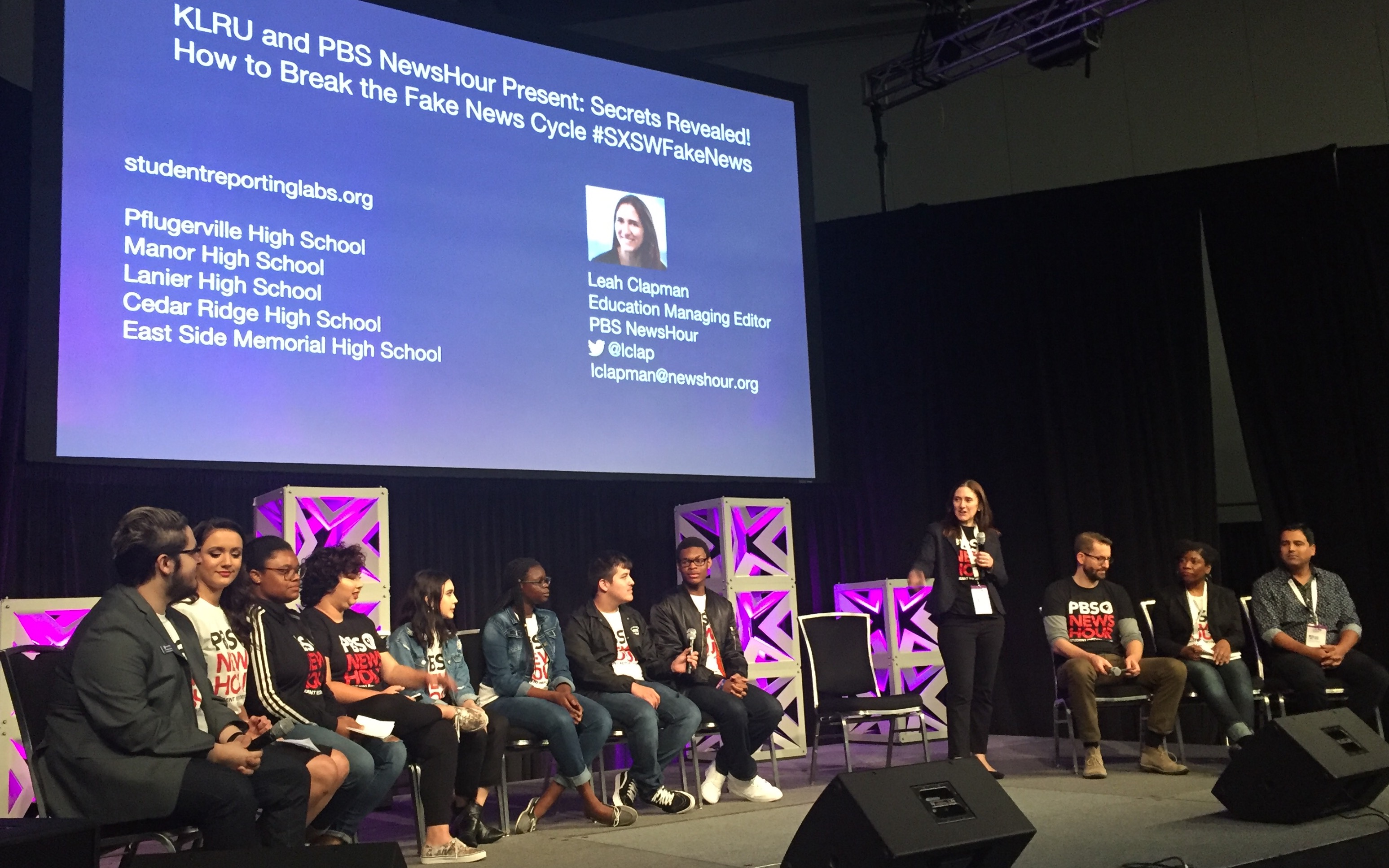 Student reporters take on fake news at SXSWedu - PBS News Student ...