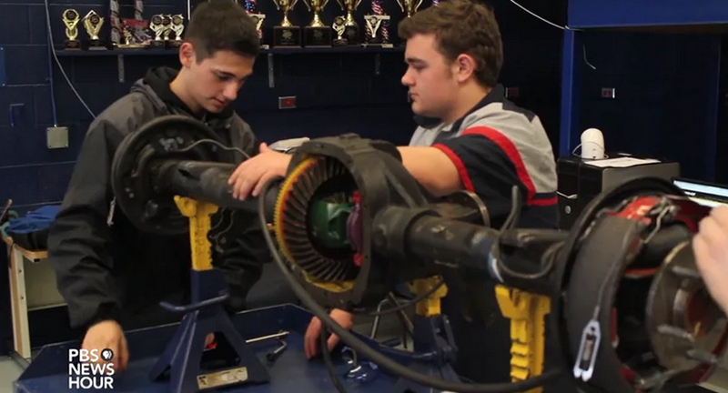 Students train for careers in auto mechanics - PBS News Student ...